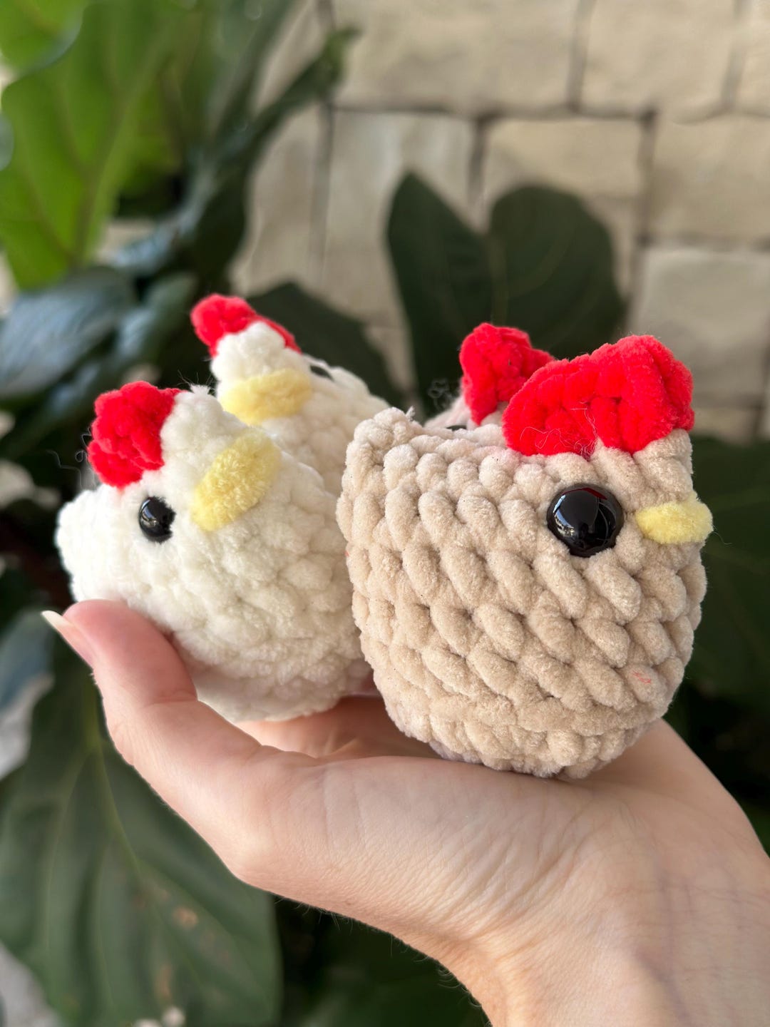 Pocket Chicken Crochet Plushies. Pocket Sized Amigurumi Chickens. Fits ...