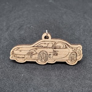 MAZDA RX7 INITIAL D Keyring - Etsy