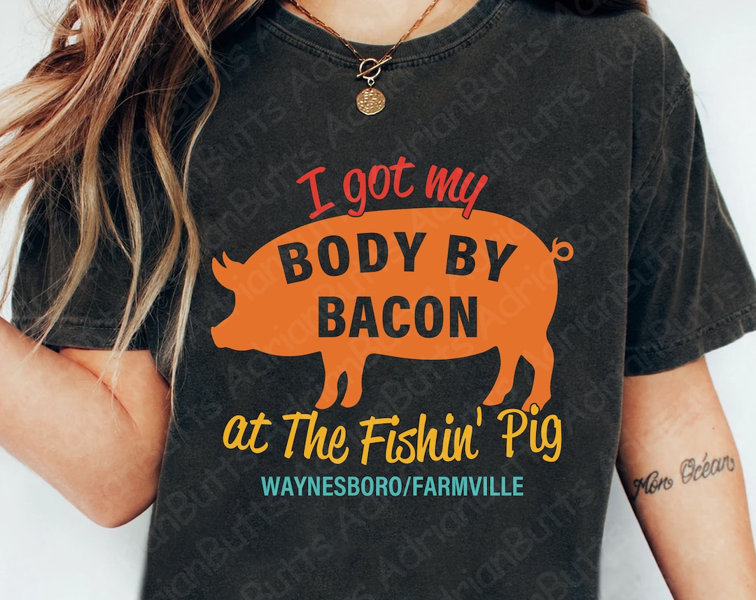 I Got My Body by Bacon T-shirt, Vintage Bacon PNG, Funny Gift - Etsy