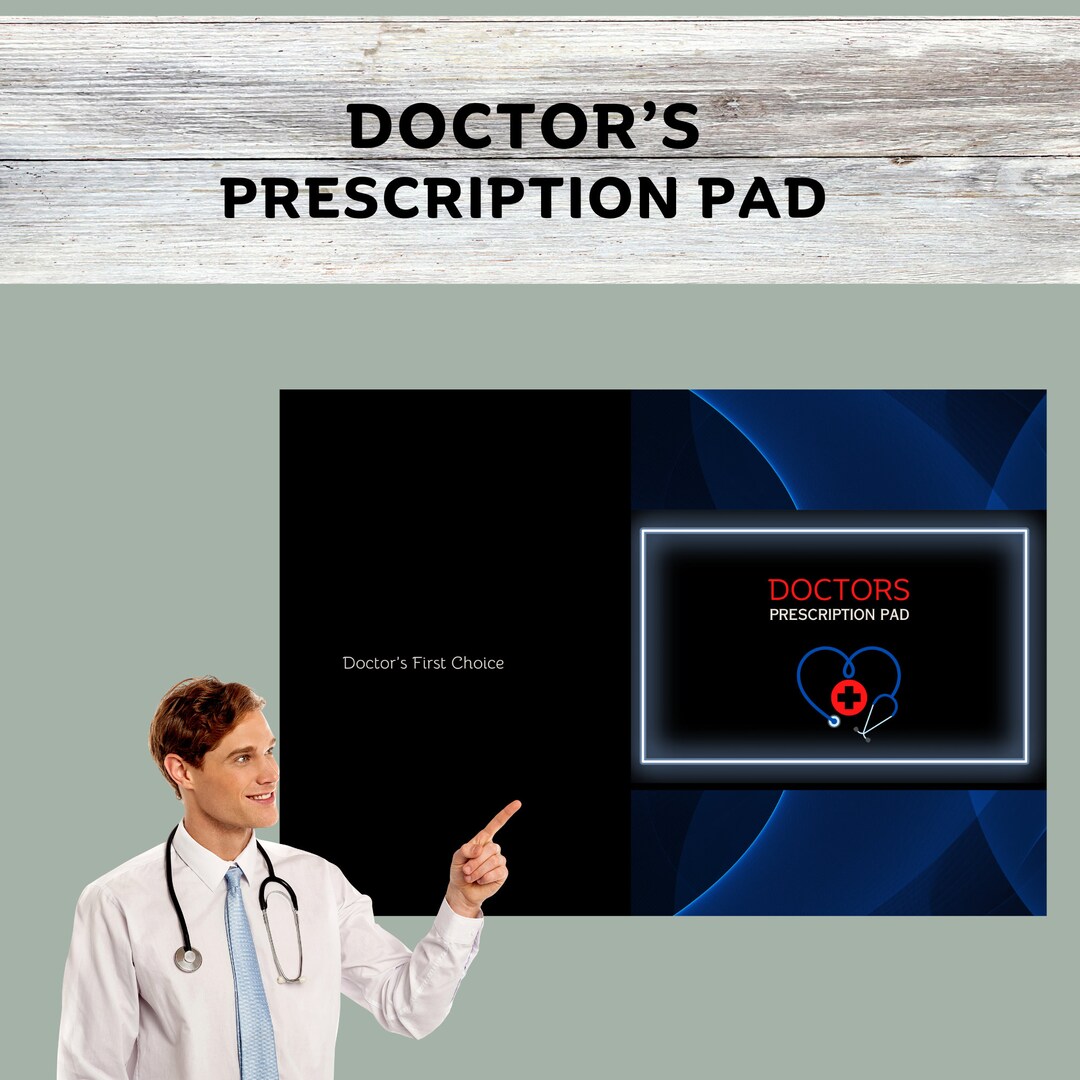 Doctor's Prescription Notepad - Etsy