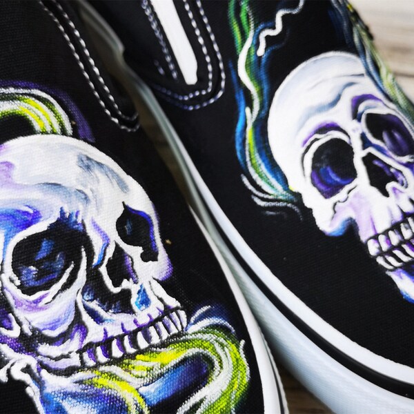 Skull Shoes - Etsy