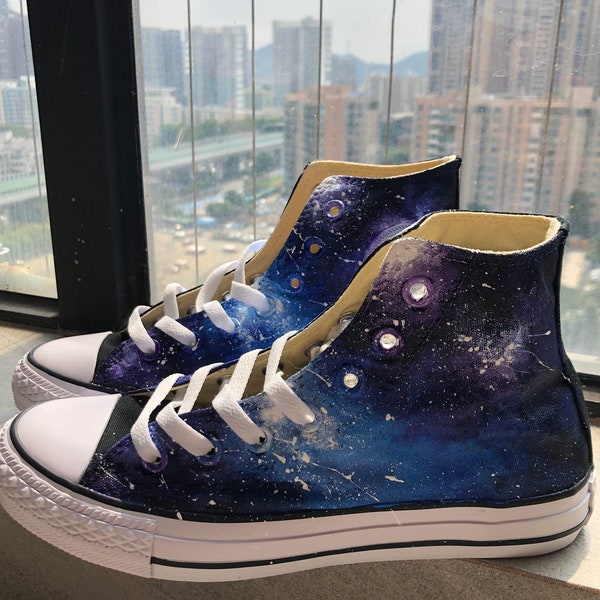 Galaxy Custom Shoes - Etsy