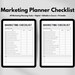 Marketing Checklist, Marketing Strategy Checklist, Campaign Planning ...