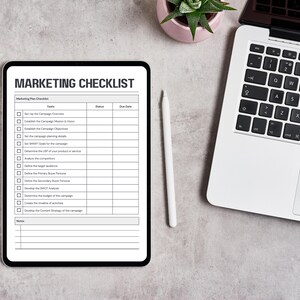 Marketing Checklist, Marketing Strategy Checklist, Campaign Planning ...