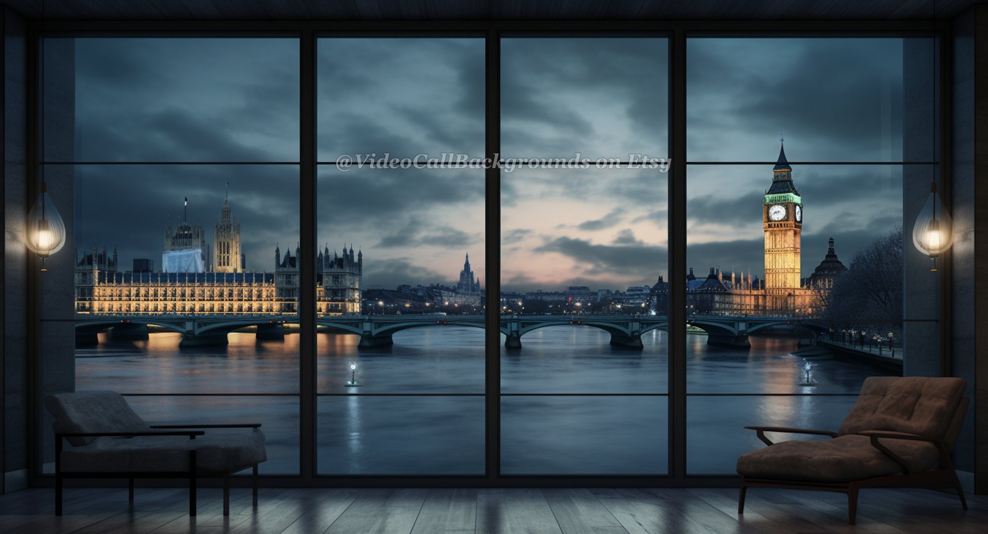 Virtual Video Call Background | Window With Big Ben View | Image for ...