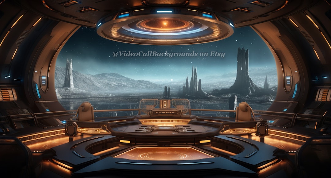 Virtual Video Call Background | Sci-fi Space Ship | Image for Zoom ...
