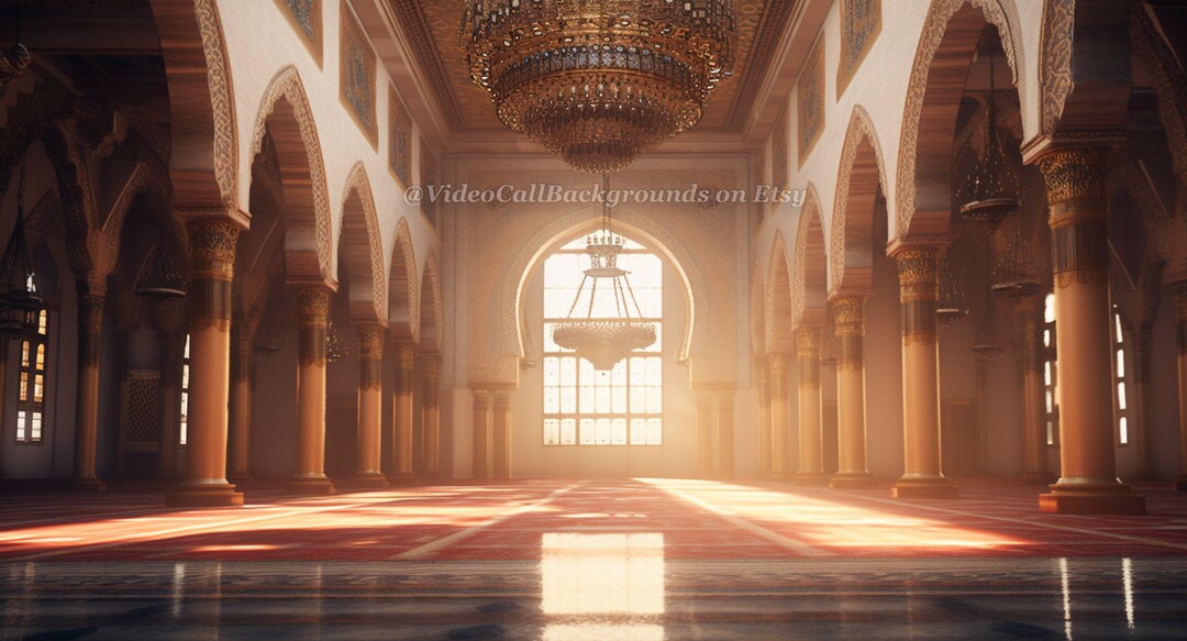 Virtual Video Call Background | Islam Mosque | Image for Zoom, Video ...