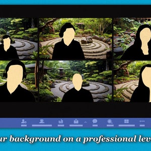 Virtual Video Call Background | Zen Garden | Image for Zoom, Video ...