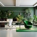 Virtual Video Call Background | Modern Biophilic Flora Offices | Image ...