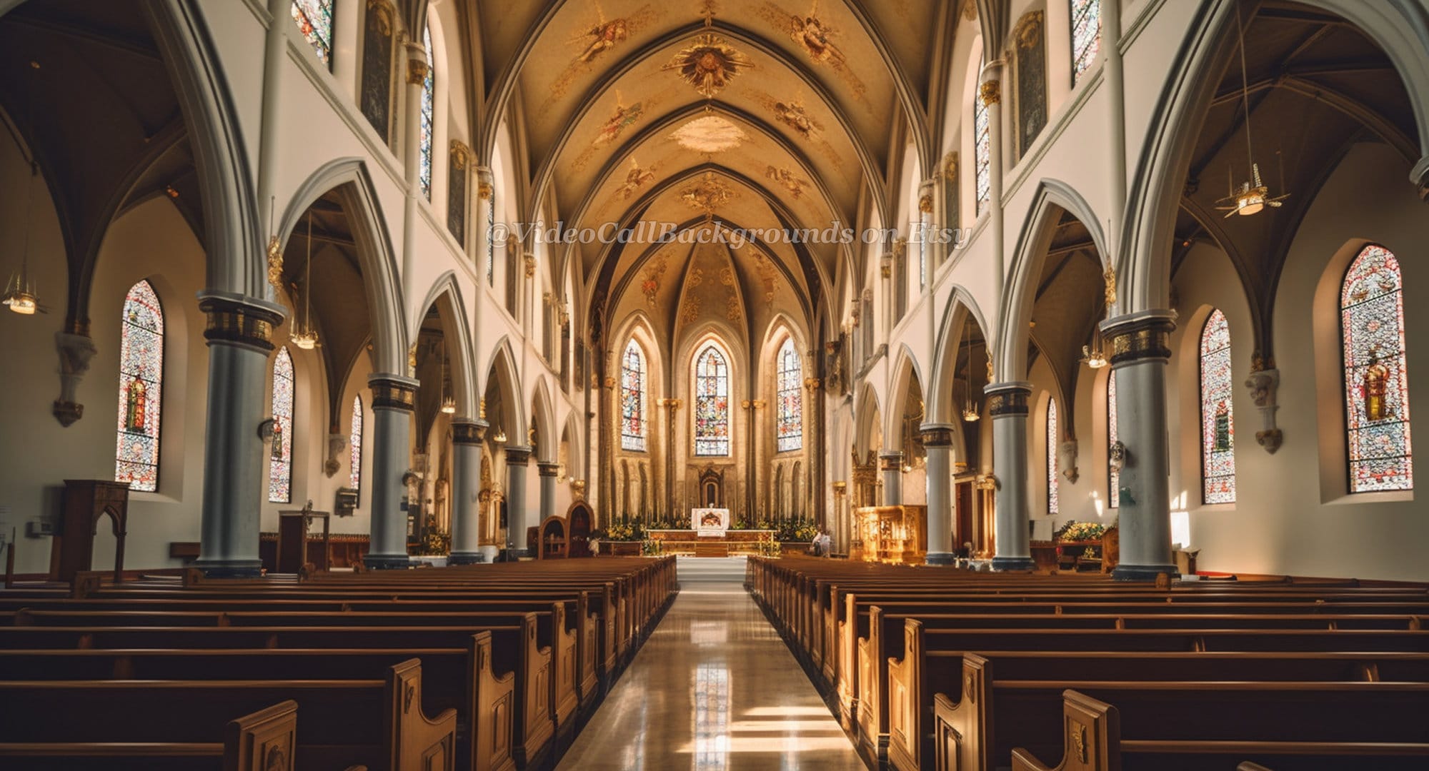 Virtual Video Call Background | Protestant Church | Image for Zoom ...
