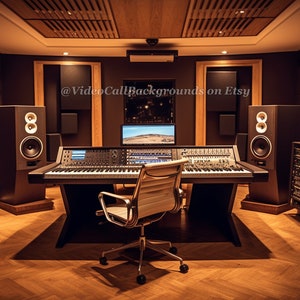 Virtual Video Call Background | Professional Recording Studio | Image ...