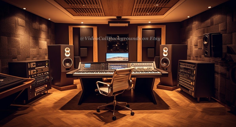 Virtual Video Call Background | Professional Recording Studio | Image ...