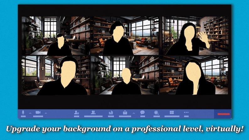 Virtual Video Call Background | Modern Industrial Offices | Image for ...