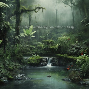 Virtual Video Call Background | Rainforest | Image for Zoom, Video ...