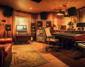 Virtual Video Call Background | Professional Recording Studio | Image ...