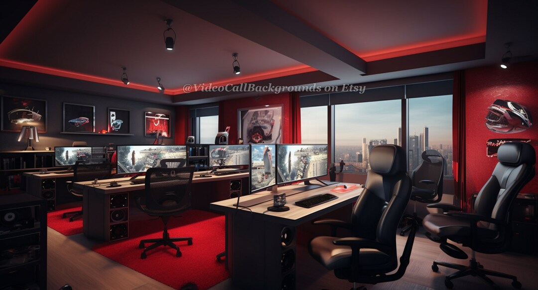 Virtual Video Call Background | Professional Gaming Offices | Image for ...