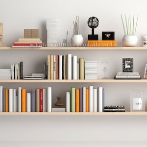 Virtual Video Call Background | Simple Modern Shelf | Image for Zoom ...