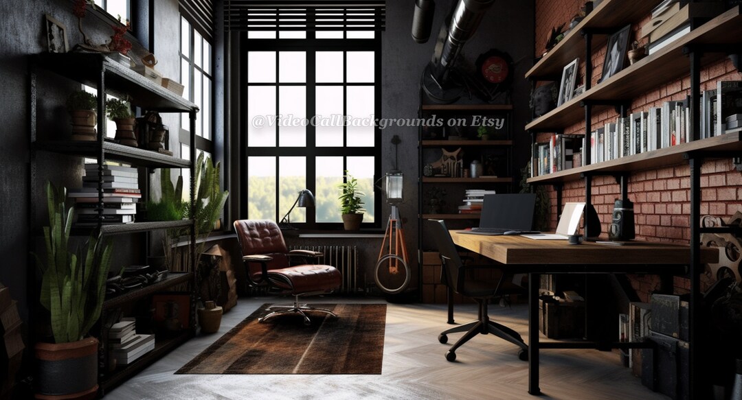 Virtual Video Call Background | Modern Industrial Offices | Image for ...