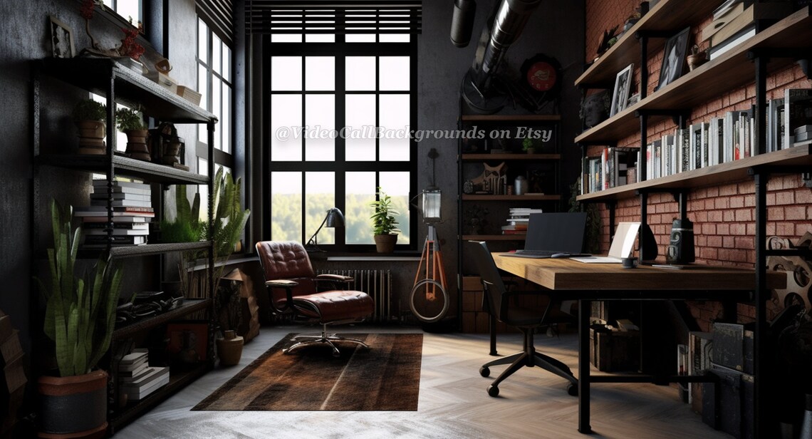 Virtual Video Call Background | Modern Industrial Offices | Image for ...