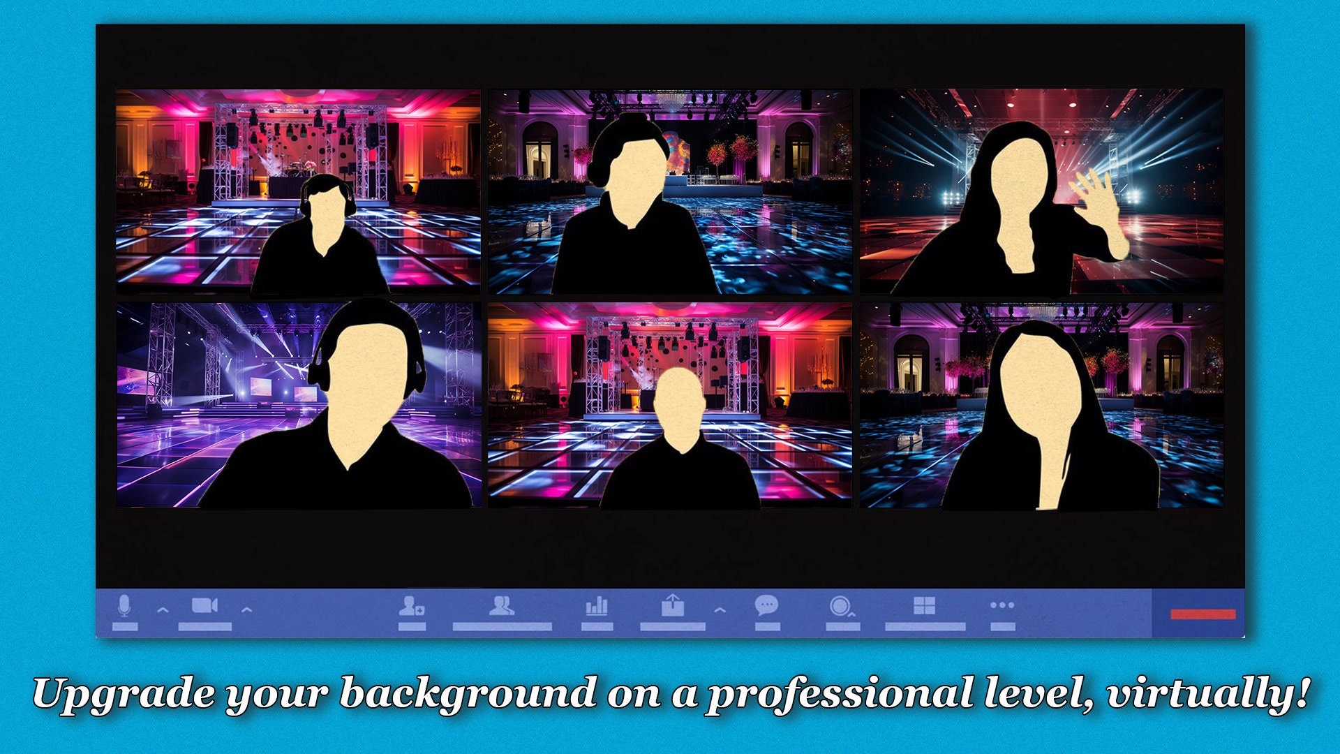 Virtual Video Call Background | Dance Floor | Image for Zoom, Video ...