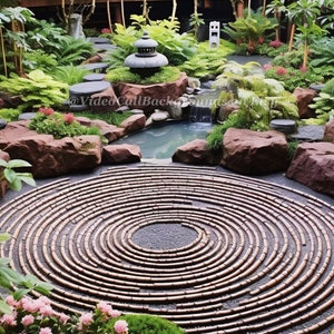 Virtual Video Call Background | Zen Garden | Image for Zoom, Video ...