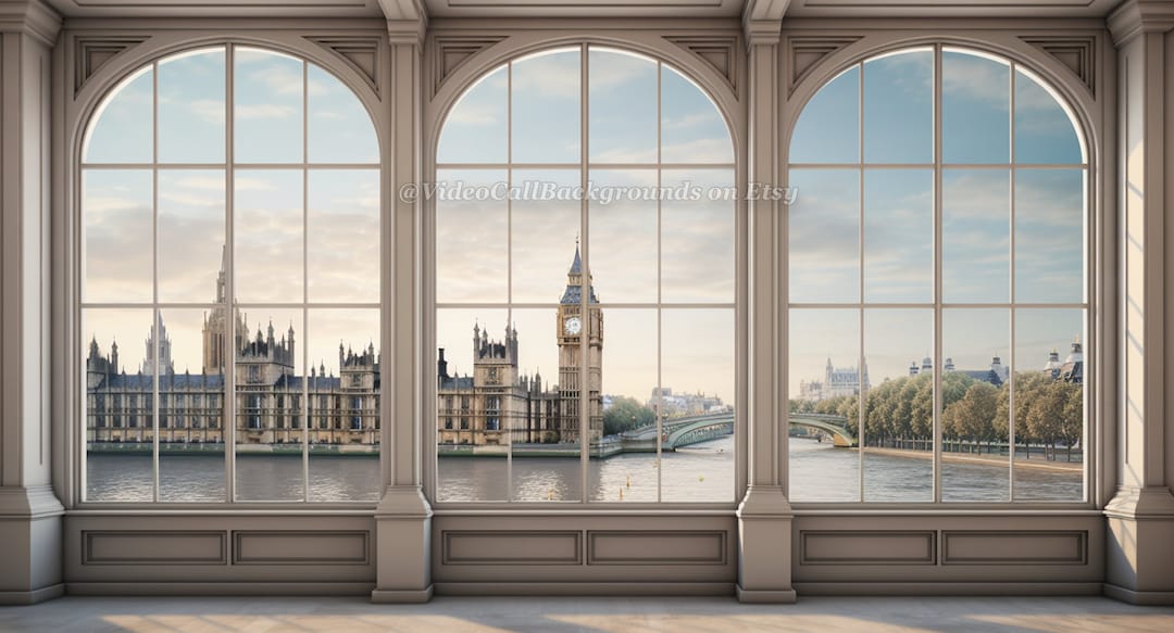 Virtual Video Call Background | Window With Big Ben View | Image for ...