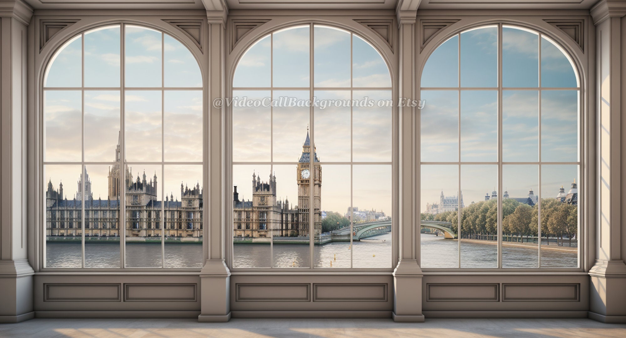 Virtual Video Call Background | Window With Big Ben View | Image for ...