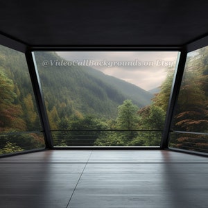 Virtual Video Call Background | Modern Black Window | Image for Zoom ...
