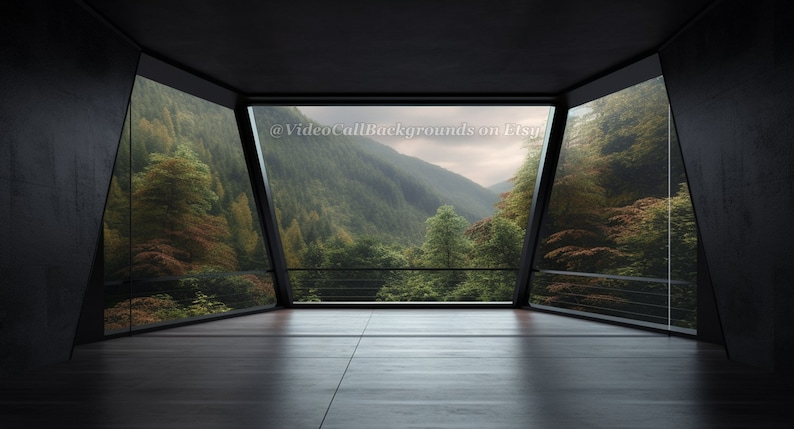 Virtual Video Call Background | Modern Black Window | Image for Zoom ...