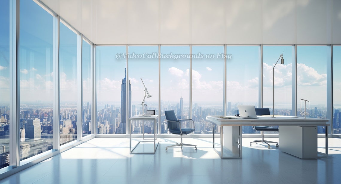 Virtual Video Call Background Corporate Skyscraper Office Image for ...