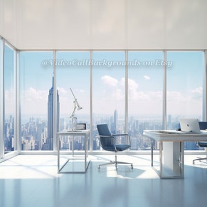 Virtual Video Call Background Corporate Skyscraper Office Image for ...