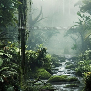 Virtual Video Call Background | Rainforest | Image for Zoom, Video ...