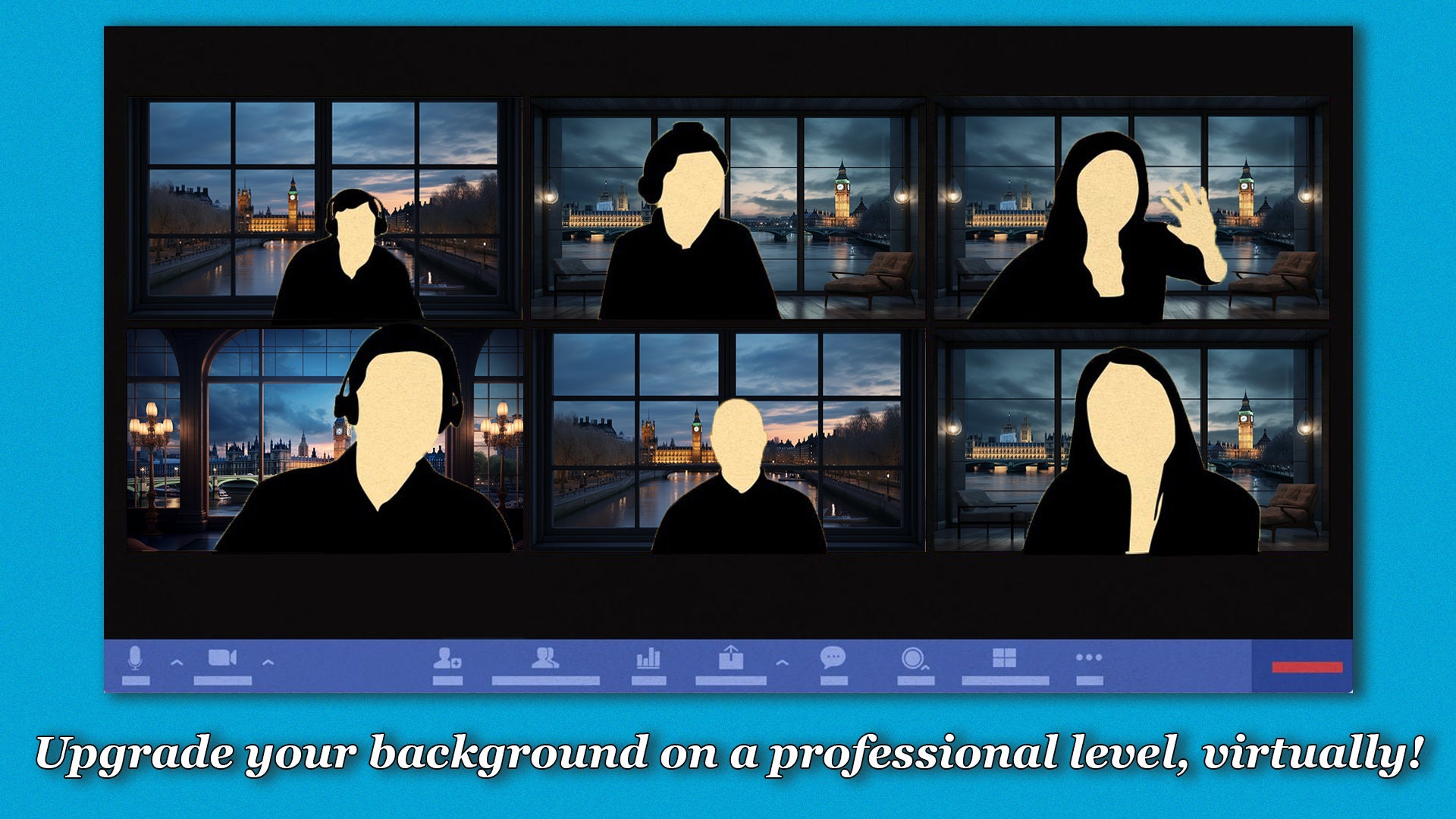 Virtual Video Call Background | Window With Big Ben View | Image for ...