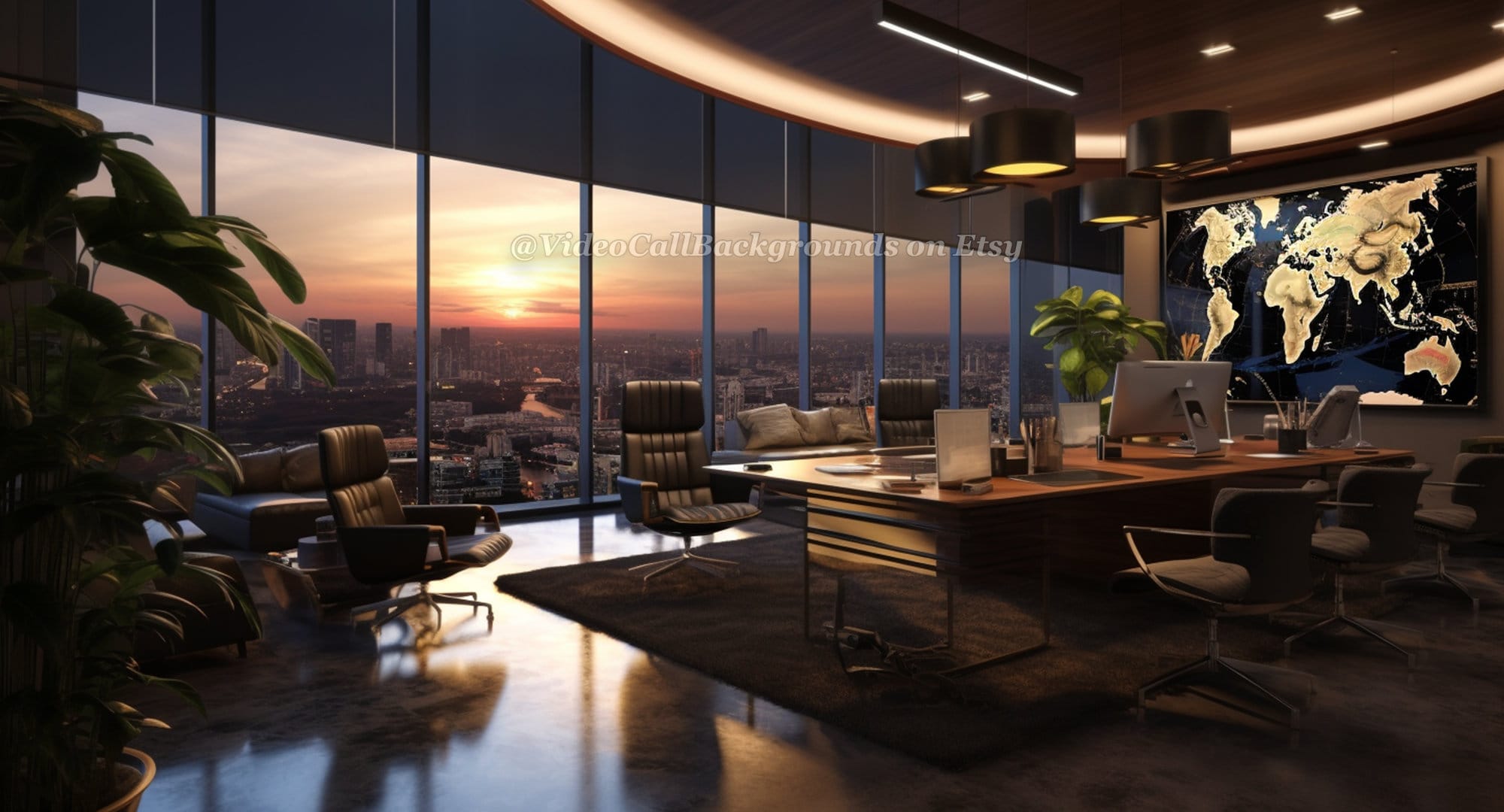 Virtual Video Call Background | High-end Corporate Offices | Image for ...