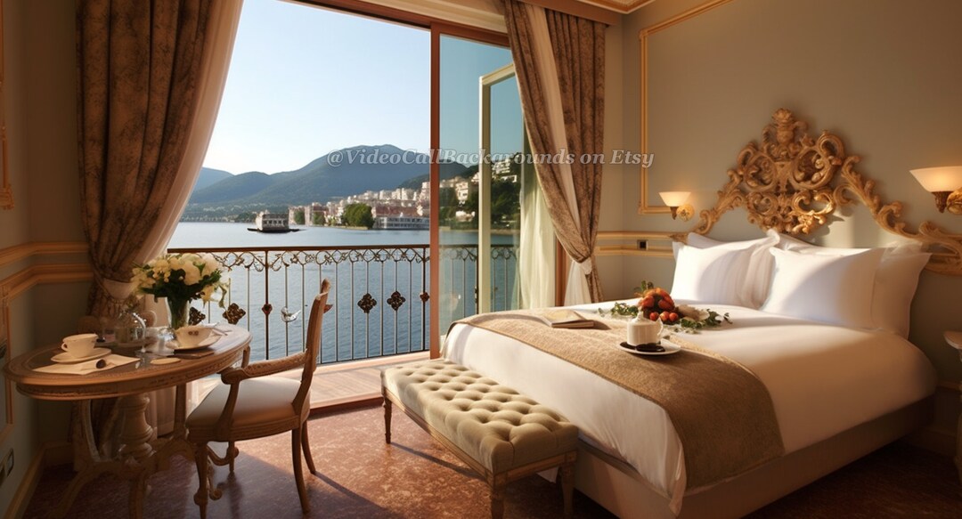 Virtual Video Call Background | 5 Star Italian Hotel Room | Image for ...