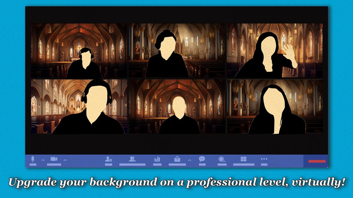 Virtual Video Call Background | Catholic Church | Image for Zoom, Video ...