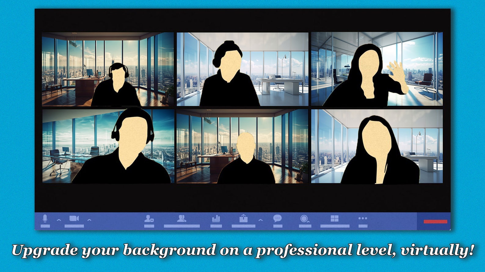 Virtual Video Call Background | Corporate Skyscraper Office | Image for ...