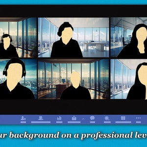 Virtual Video Call Background Corporate Skyscraper Office Image for ...