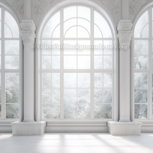 Virtual Video Call Background | Luxury White Windows | Image for Zoom ...