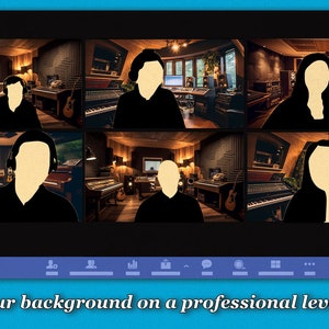 Virtual Video Call Background | Professional Recording Studio | Image ...