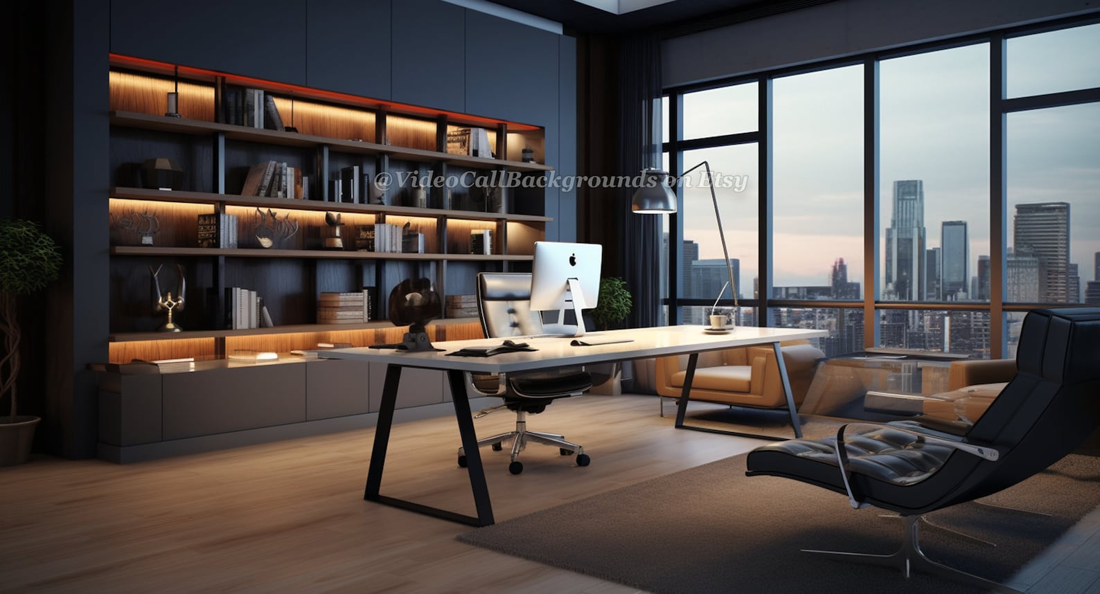 Virtual Video Call Background | Modern Corporate Office | Image for ...