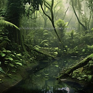 Virtual Video Call Background | Rainforest | Image for Zoom, Video ...