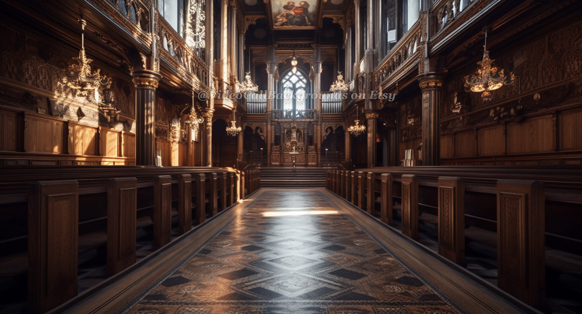 Virtual Video Call Background | Protestant Church | Image for Zoom ...