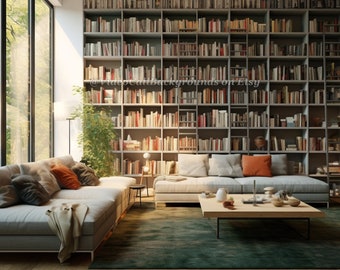 Virtual Video Call Background Modern Black Living Room Image for Zoom ...