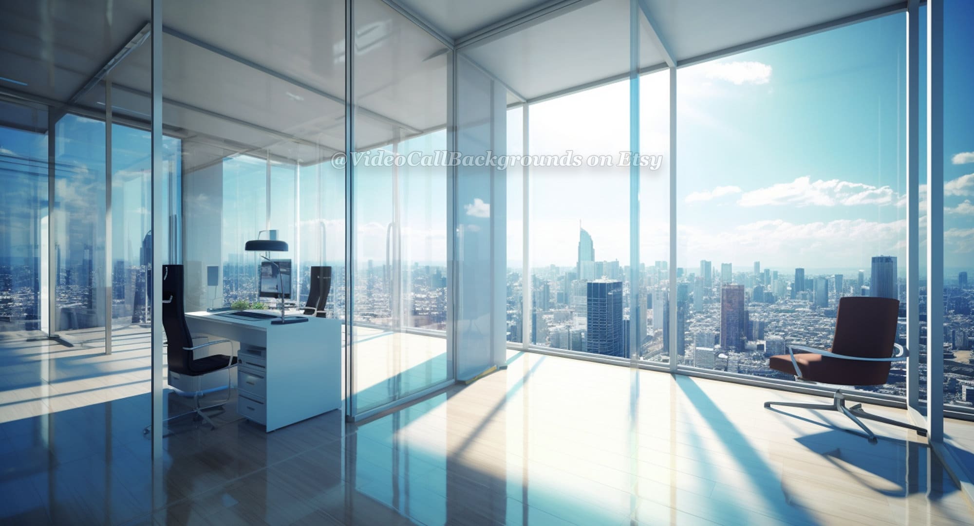 Virtual Video Call Background | Corporate Skyscraper Office | Image for ...