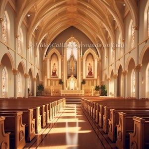 Virtual Video Call Background | Catholic Church | Image for Zoom, Video ...