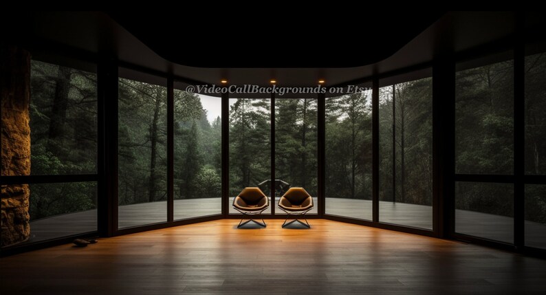 Virtual Video Call Background | Modern Black Window | Image for Zoom ...