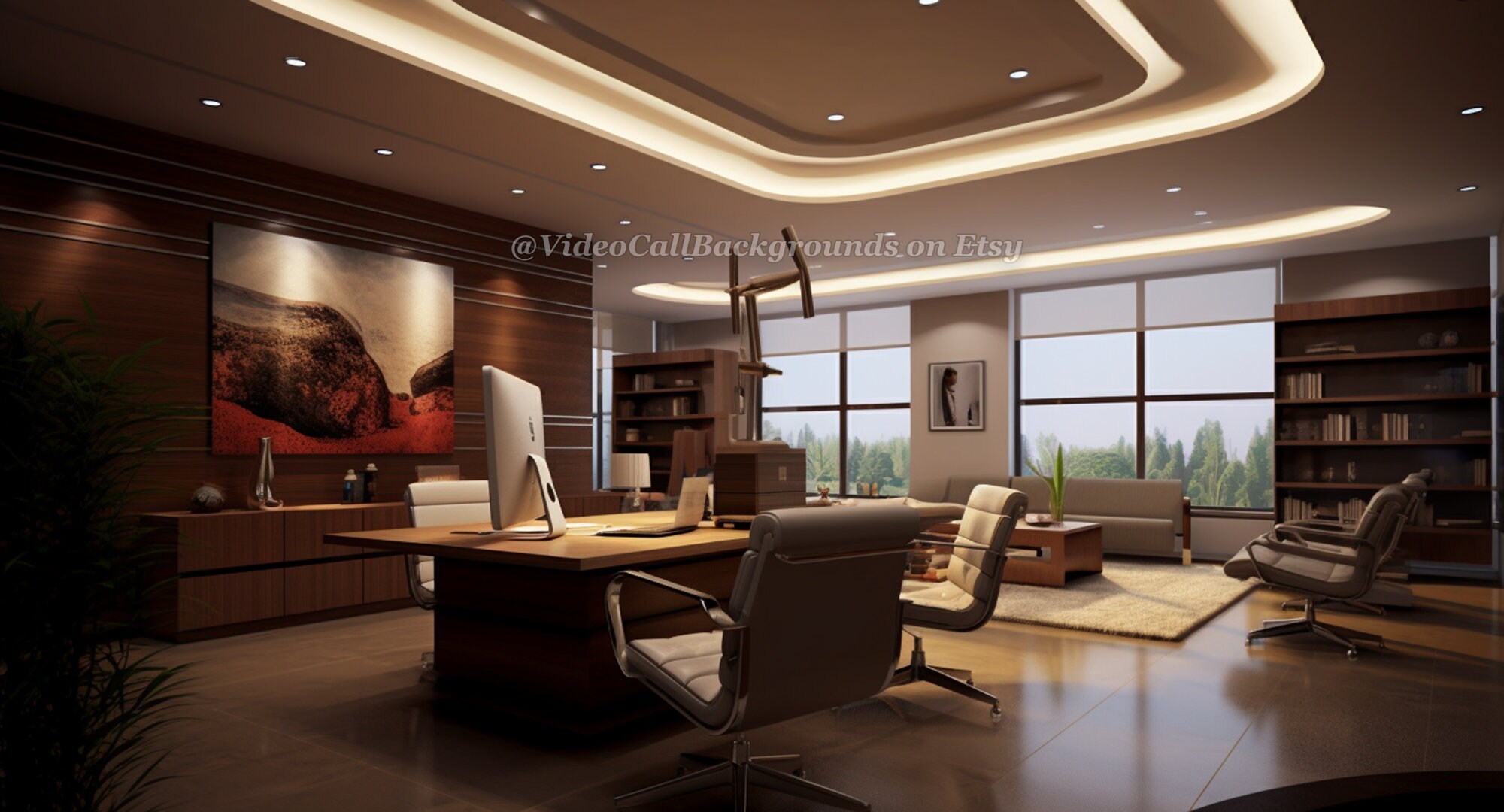 Virtual Video Call Background | High-end Corporate Offices | Image for ...