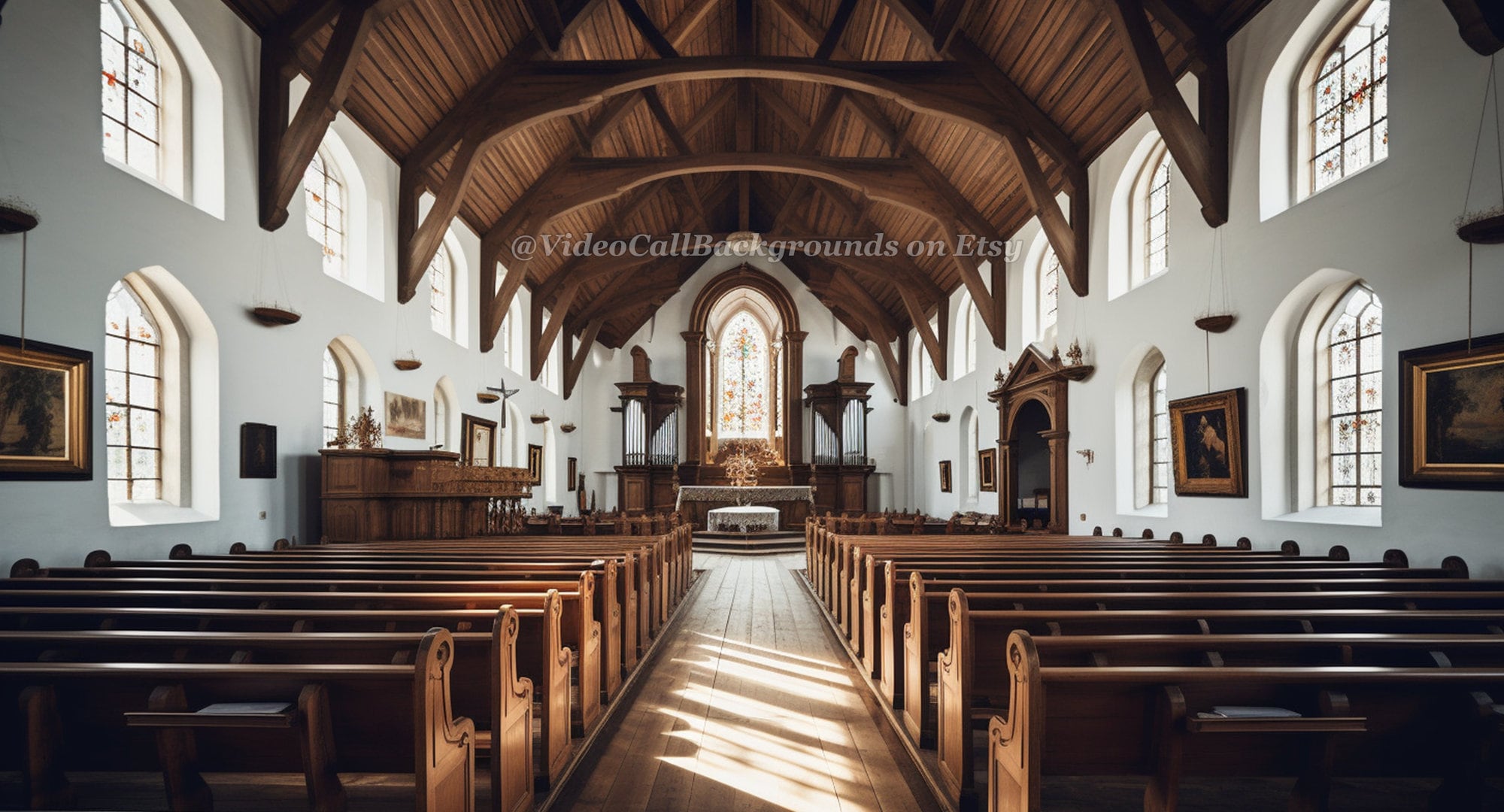 Virtual Video Call Background | Protestant Church | Image for Zoom ...