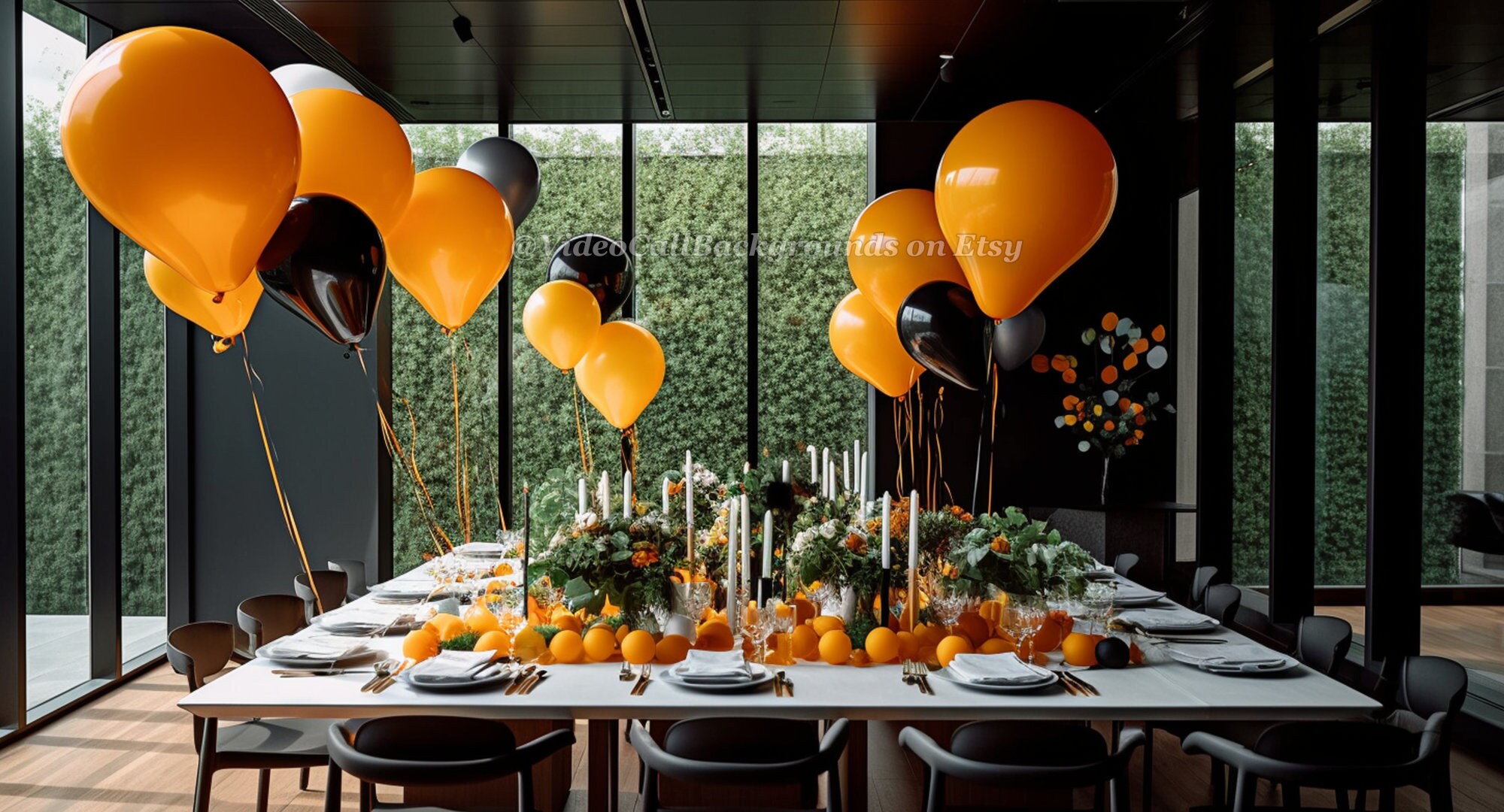 Virtual Video Call Background | Modern Birthday Party | Image for Zoom ...